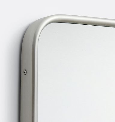 Double Vanity Rounded Rectangle Metal Framed Mirror | Rejuvenation