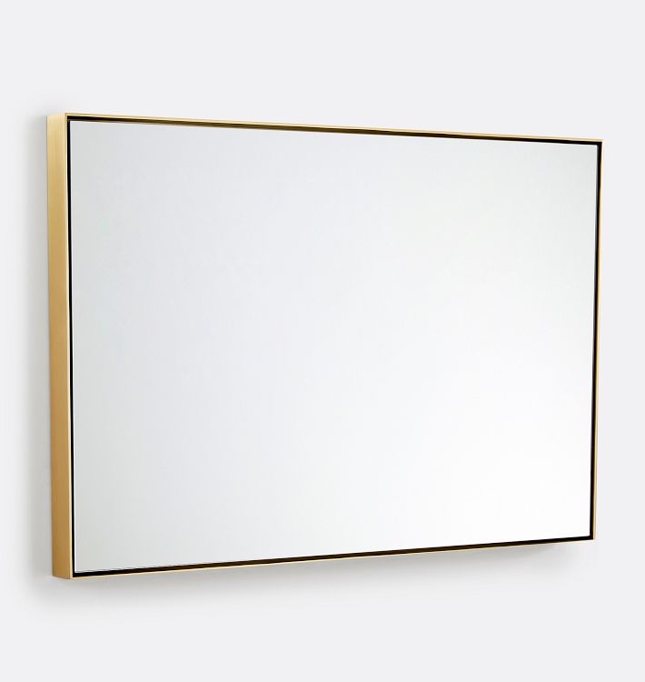 Rectangle Floating Metal Framed Mirror | Rejuvenation
