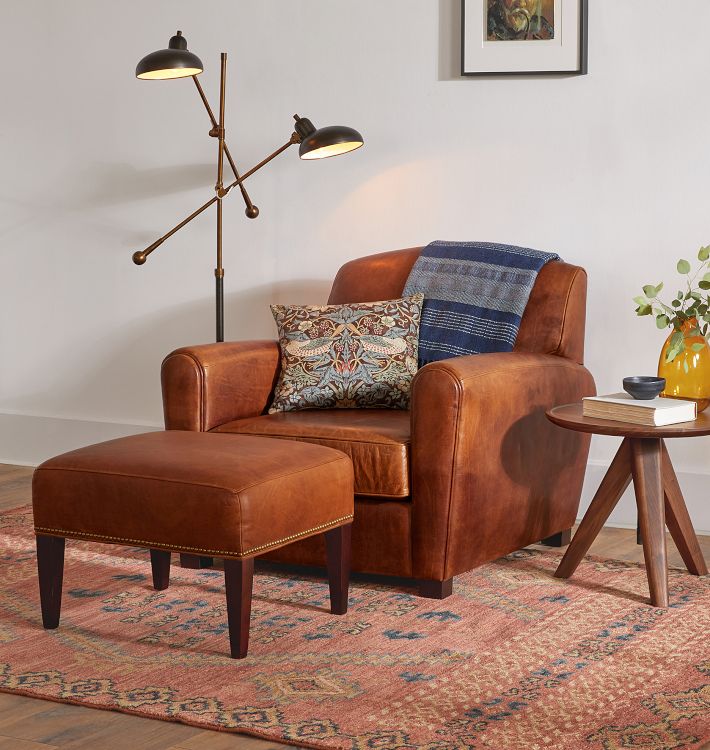 Doyle Leather Club Chair | Rejuvenation