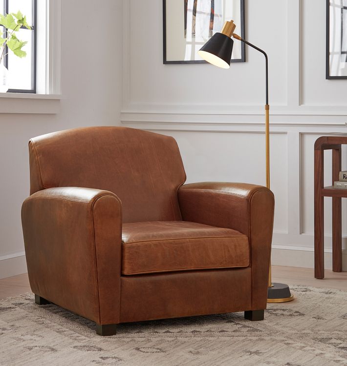 Doyle Leather Club Chair | Rejuvenation