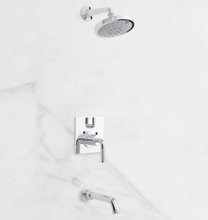 Descanso Thermostatic Shower & Tub Set | Rejuvenation
