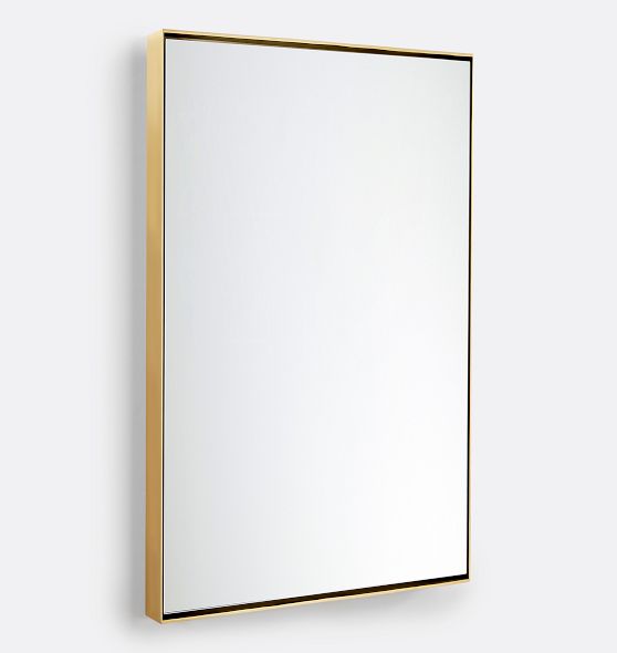 Rectangle Floating Metal Framed Mirror | Rejuvenation
