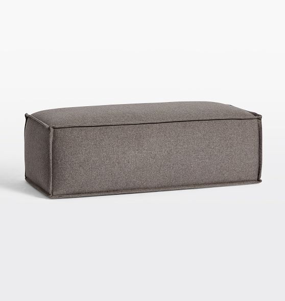 Grant Rectangular Ottoman | Rejuvenation