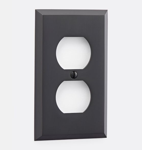Lewis Single Duplex Outlet Switchplate | Rejuvenation