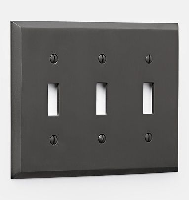 Lewis Triple Toggle Switchplate | Rejuvenation