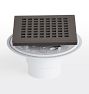 Contemporary Square Grille Shower Drain Assembly | Rejuvenation