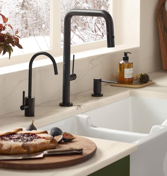 Poetto Quad Neck Pull Down Kitchen Faucet | Rejuvenation