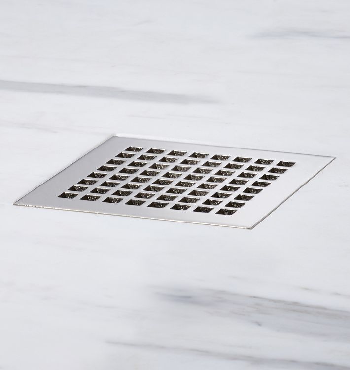 Contemporary Square Grille Shower Drain Assembly | Rejuvenation