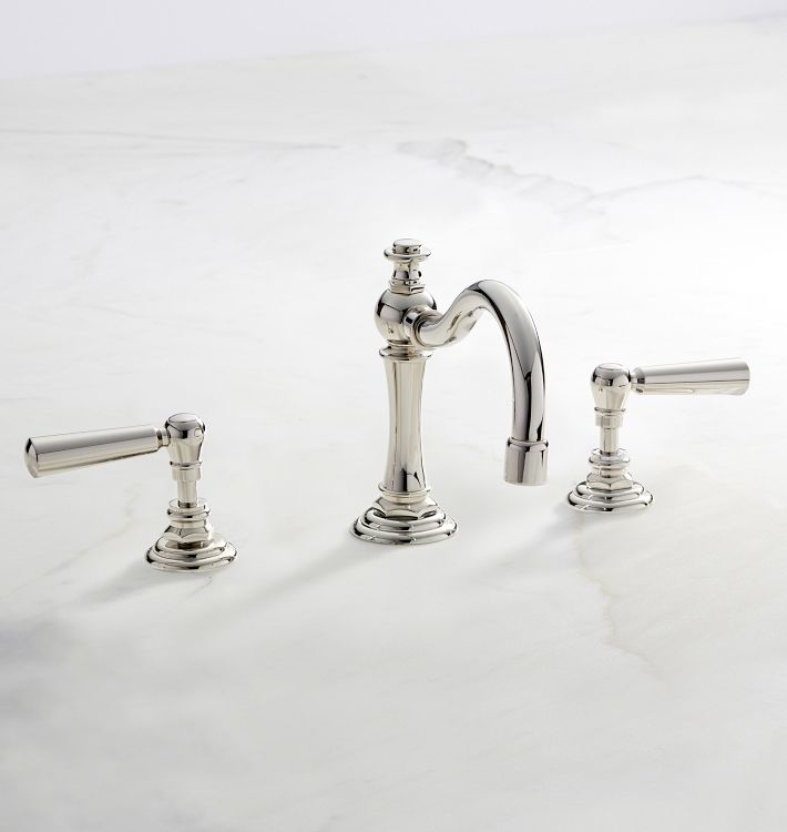Connor Lever Handle Widespread Bathroom Faucet | Rejuvenation