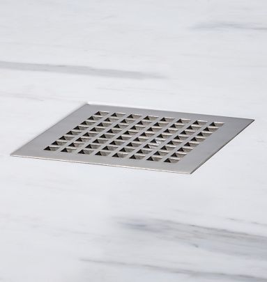 Contemporary Square Grille Shower Drain Assembly | Rejuvenation