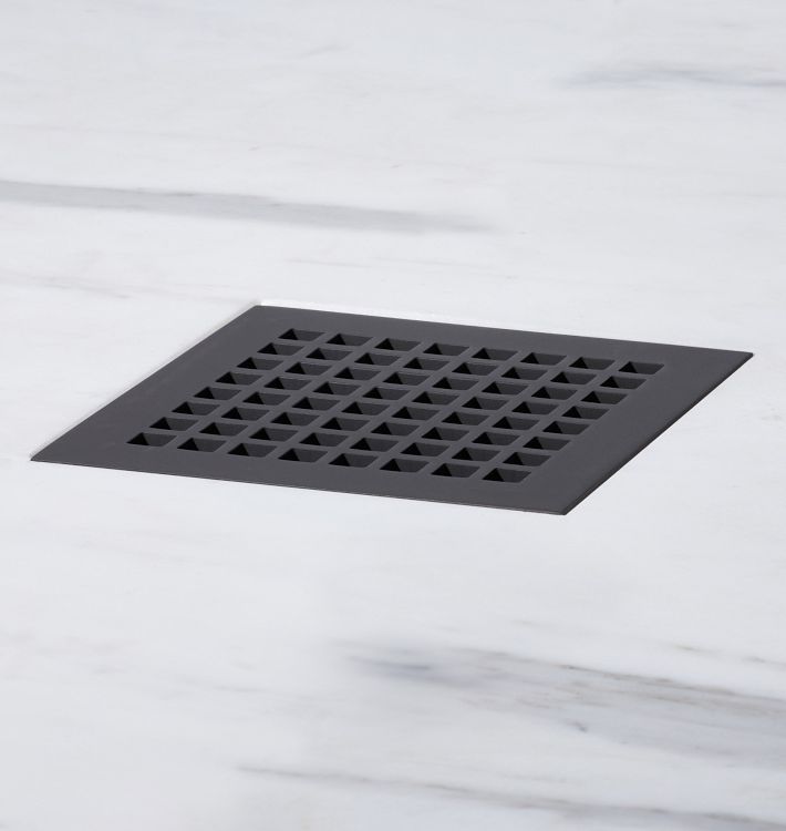 Contemporary Square Grille Shower Drain Assembly | Rejuvenation