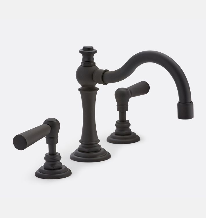 Connor Lever Handle Widespread Bathroom Faucet | Rejuvenation