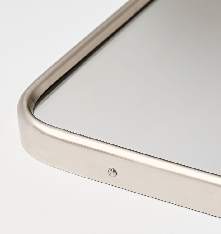 Rounded Rectangle Metal Framed Mirror | Rejuvenation