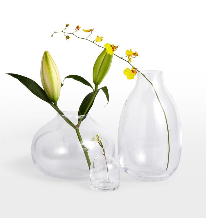 Audrey Small Low Round Glass Vase | Rejuvenation