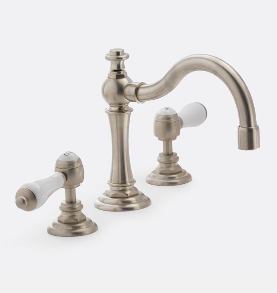 Connor Porcelain Lever Handle Widespread Bathroom Faucet | Rejuvenation