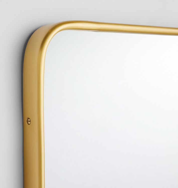 Rounded Rectangle Metal Framed Mirror | Rejuvenation