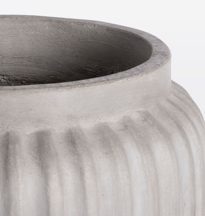 Concrete Fluted Planter | Rejuvenation