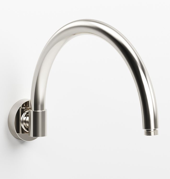 12" Wall Mount Arched Shower Arm | Rejuvenation