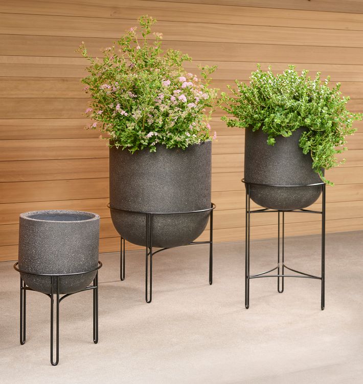 Dell All-Weather Planter with Stand | Rejuvenation