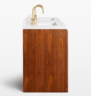 Valley 60" Walnut Double Vanity | Rejuvenation