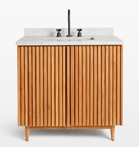 Willow 36" Teak Single Vanity | Rejuvenation
