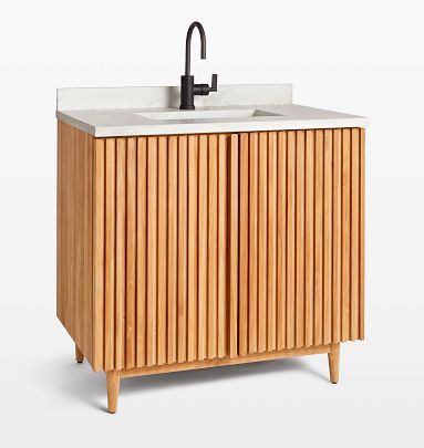 Willow 36" Teak Single Vanity | Rejuvenation