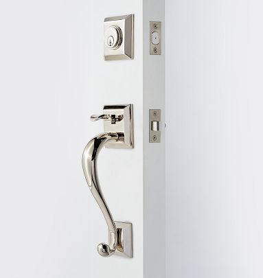 Coleman Classic Lever Exterior Door Hardware Tube Latch Set | Rejuvenation