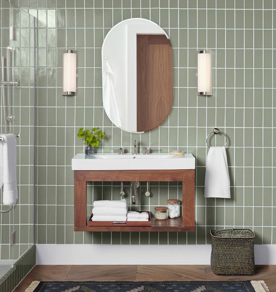 Frameless Pill Mirror | Rejuvenation