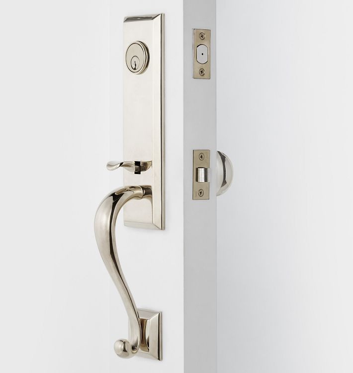 Putman Knob Exterior Door Hardware Tube Latch Set | Rejuvenation