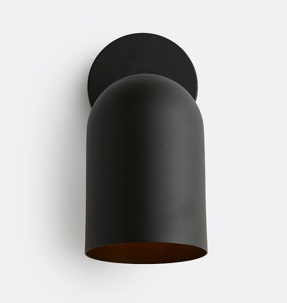 Paige 5" Articulating Flat Dome Cylinder Sconce | Rejuvenation