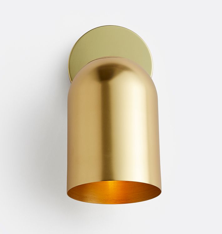 Paige 5" Articulating Flat Dome Cylinder Sconce | Rejuvenation