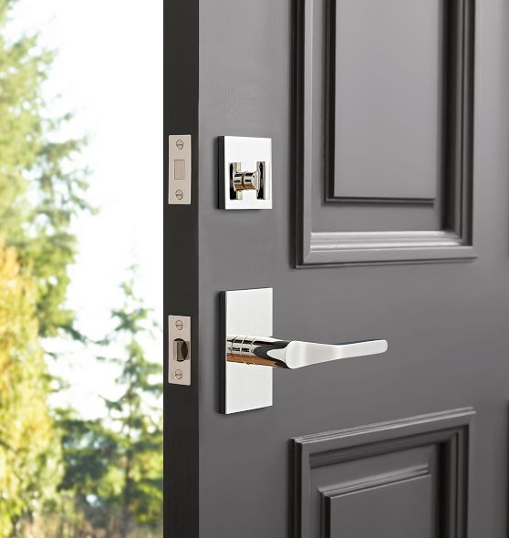 Richmond Brass Lever Tube Latch Interior Door Set, Rectangular ...