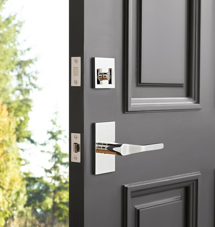 Richmond Brass Lever Tube Latch Interior Door Set, Rectangular ...