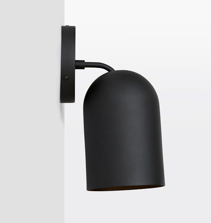 Paige 5" Articulating Flat Dome Cylinder Sconce | Rejuvenation