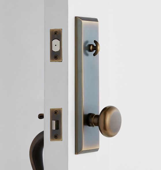 Putman Knob Exterior Door Hardware Tube Latch Set | Rejuvenation