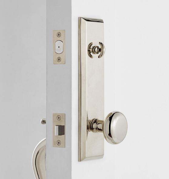 Putman Knob Exterior Door Hardware Tube Latch Set | Rejuvenation