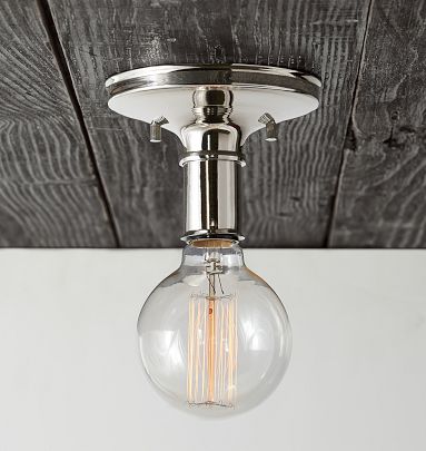 Eastmoreland Bare Bulb Semi-Flush Mount | Rejuvenation