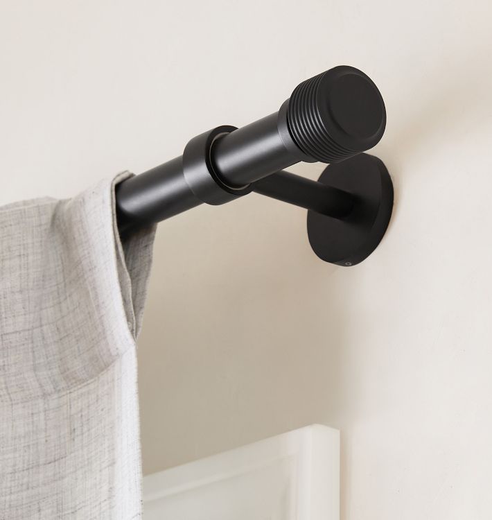 Paulson Adjustable Brass Drapery Rod Set | Rejuvenation