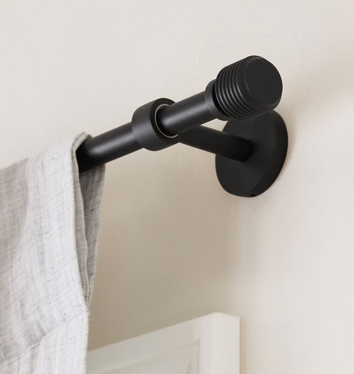 Paulson Adjustable Brass Drapery Rod Set | Rejuvenation