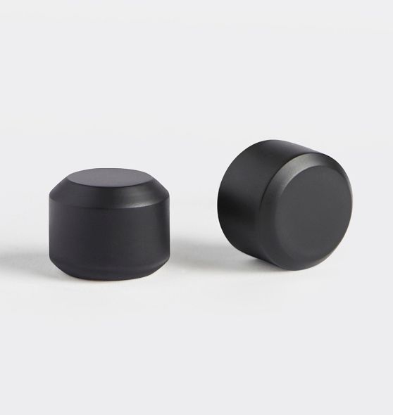 End Cap Adjustable Brass Drapery Rod Set | Rejuvenation