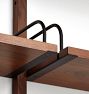 Hart Modular Walnut Double Shelving Unit with Double Cabinets ...