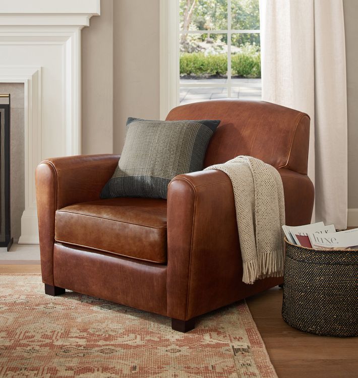 Doyle Leather Club Chair | Rejuvenation