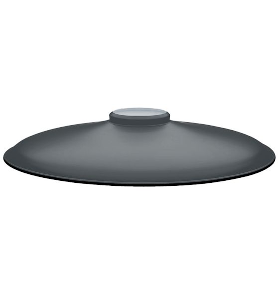 Carson 20" Shallow Dome Reflector Shade - Matte Grey | Rejuvenation