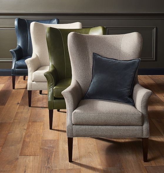 Clinton Modern Wingback Chair | Rejuvenation