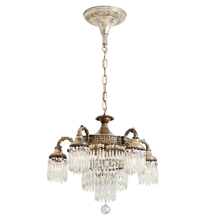 Five-Light Classical Revival Tiered Crystal Chandelier | Rejuvenation