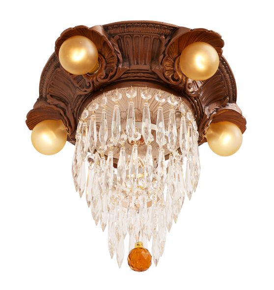 Classical Revival Tiered Crystal Flush Mount | Rejuvenation