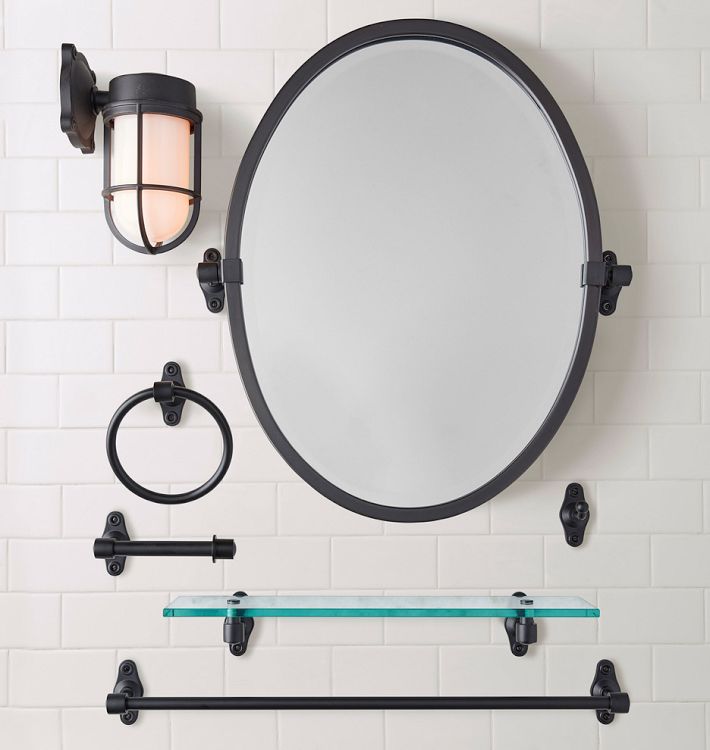Tolson Single Towel Bar - 24" | Rejuvenation
