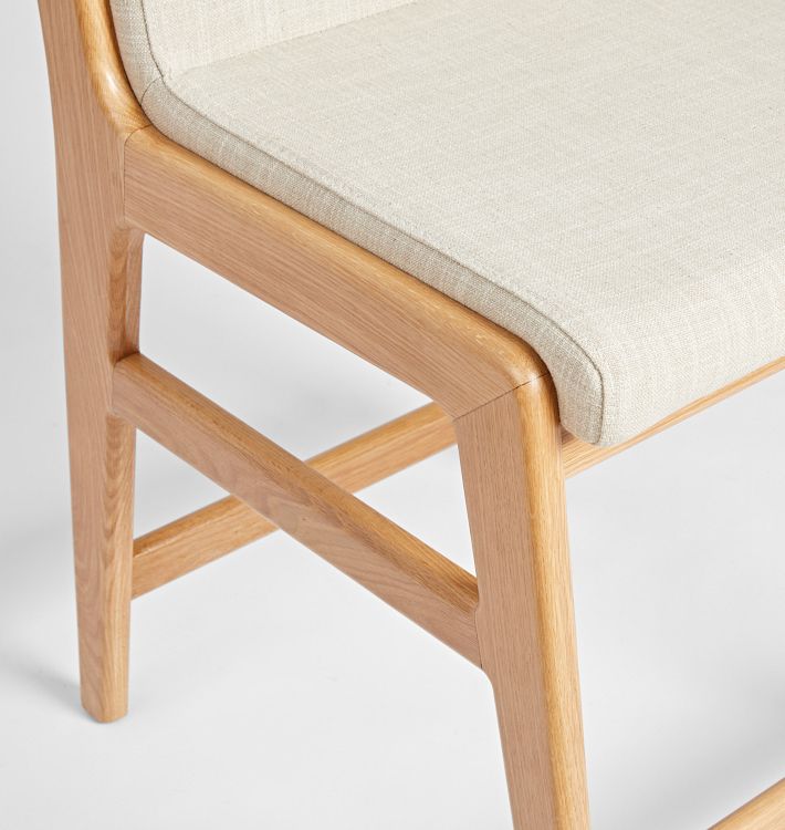 Broadbent Counter Stool with White Oak Legs | Rejuvenation
