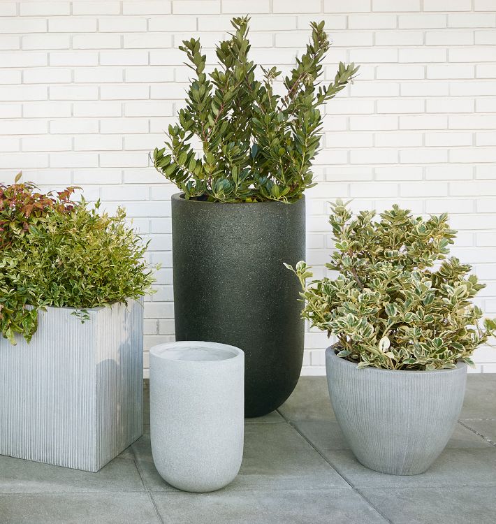 Modern Textured Tapered Planter | Rejuvenation
