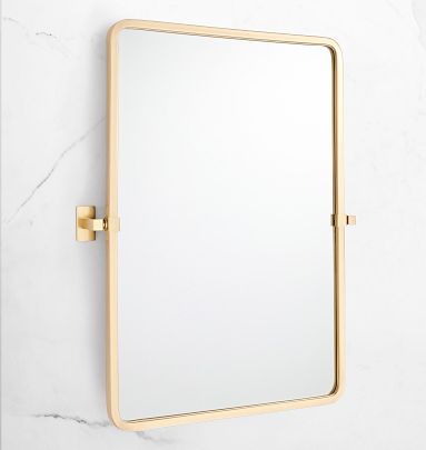 Yaquina Rounded Rectangle Pivot Mirror | Rejuvenation